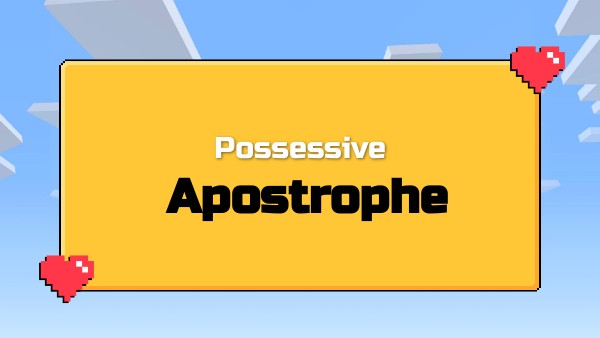 possessive apostrophe | Genially