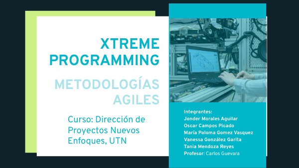 PROYECTO FINAL Extreme Programming | Genially