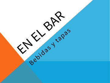 A1 - EN EL BAR - Expresiones y conversaciones | Genially