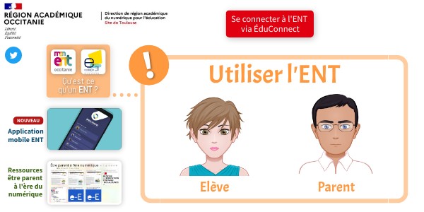 UTILISER ENT ELEVES PARENTS
