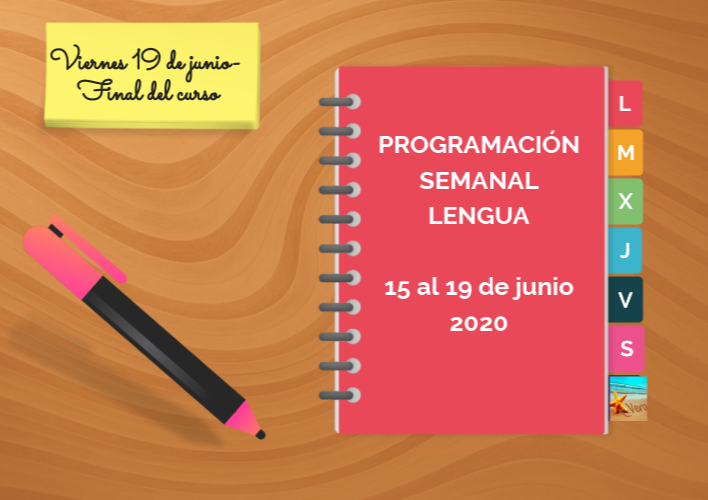 Programación Lengua 15- 19 junio | Genially
