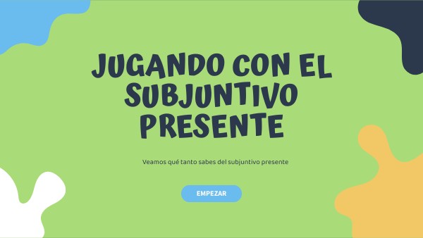 B1.1 Juego concurso con varios usos subjuntivo | Genially