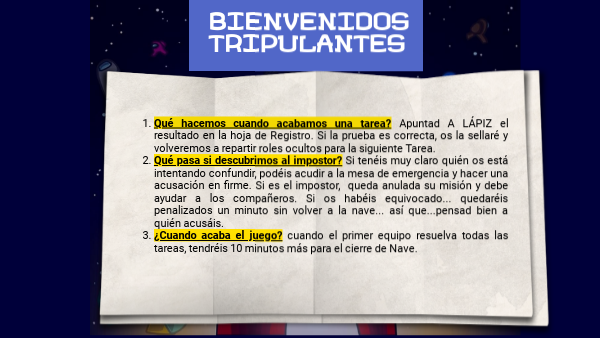 INSTRUCCIONES AMONG MATHS