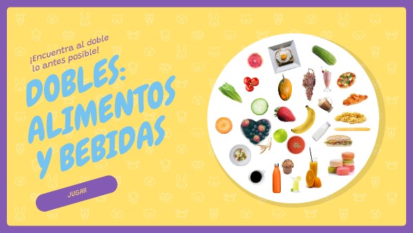 JUEGO DOBLES ALIMENTOS Y BEBIDAS