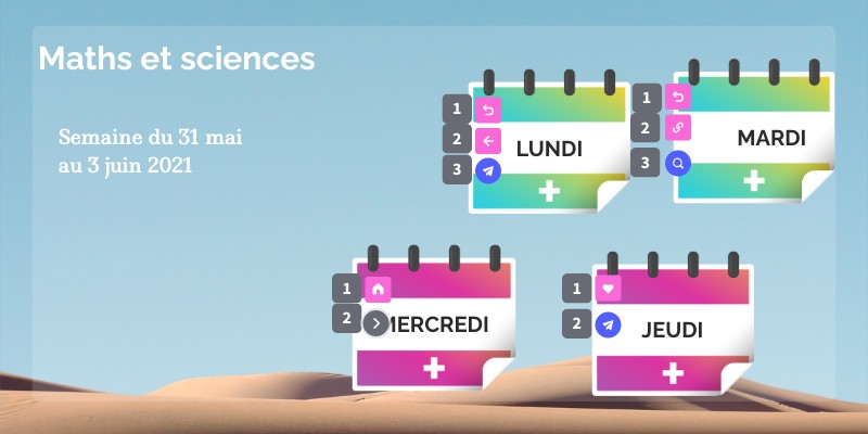 Maths et sciences semaine du 31mai au 3 juin2021 Naziha. | Genially