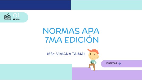 NORMAS APA 7MA EDICION | Genially