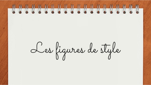 Les figures de style - révisions autonomes