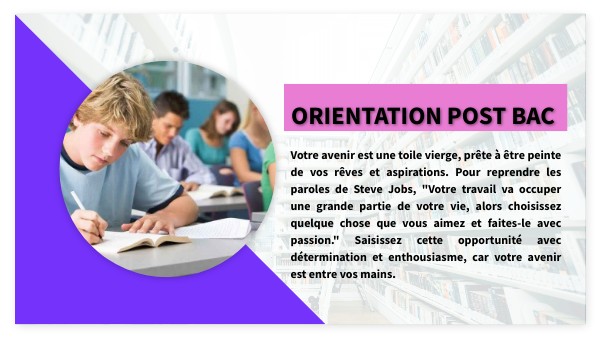 ORIENTATION POST BAC | Genially