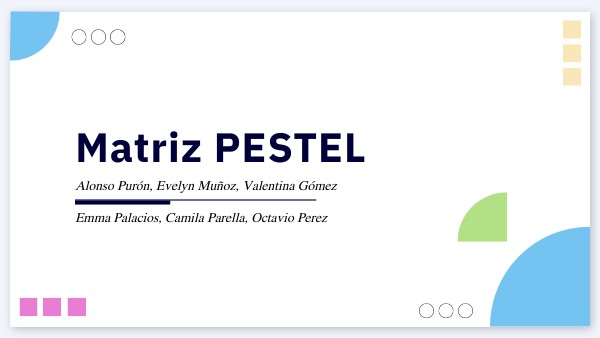 Matriz PESTEL | Genially