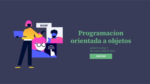 Programación orientada a objetos | Genially