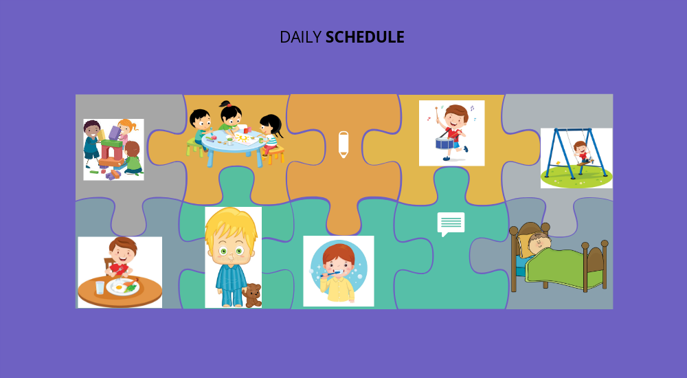 daily schedule | Genially
