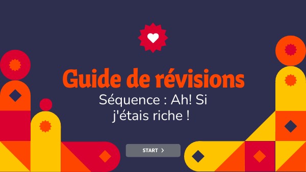 fiche de révision "Ah ! Si j'étais riche!" | Genially