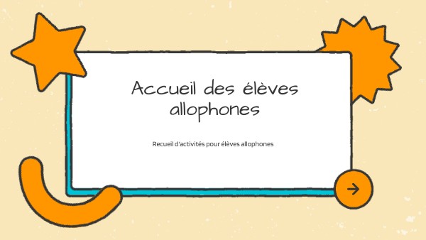 Accueil des enfants allophones