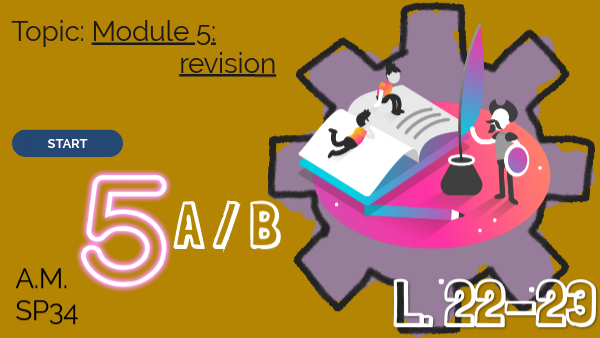 5AB Unit 5: Revision | Genially