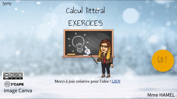 3eme EXOS calcul littéral 1 | Genially