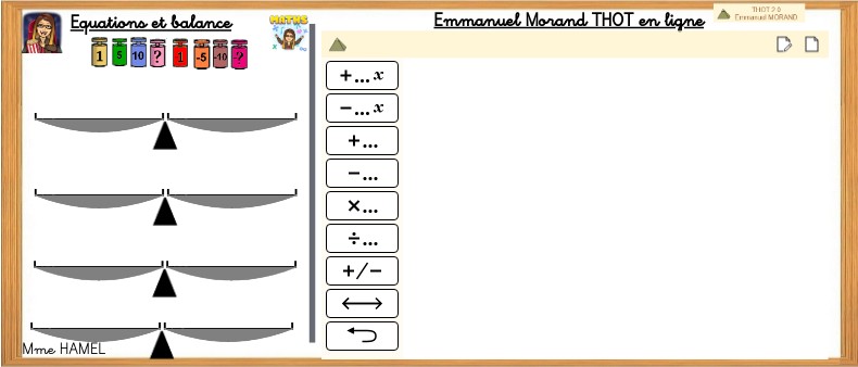 3eme Equations THOT ET Balance Mme HAMEL | Genially