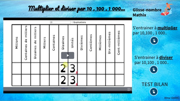 Collège - x10 x100 x1000 ...