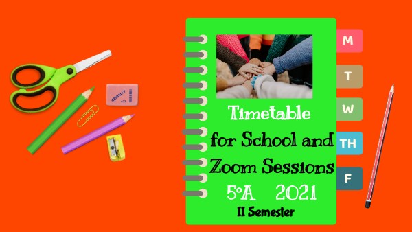 Timetable School and Zoom Sessions | Genially