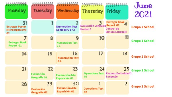 June Calendar