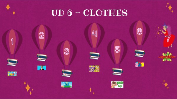 RUTINAS UD 6 - 4, 5 años clothes