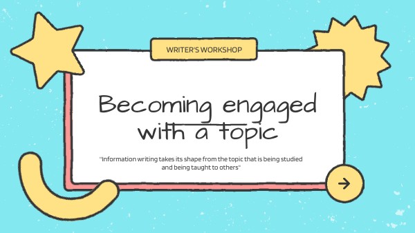 Becoming engaged with a topic | Genially
