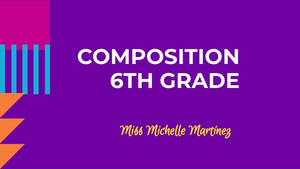 Week 36 Composition 6th