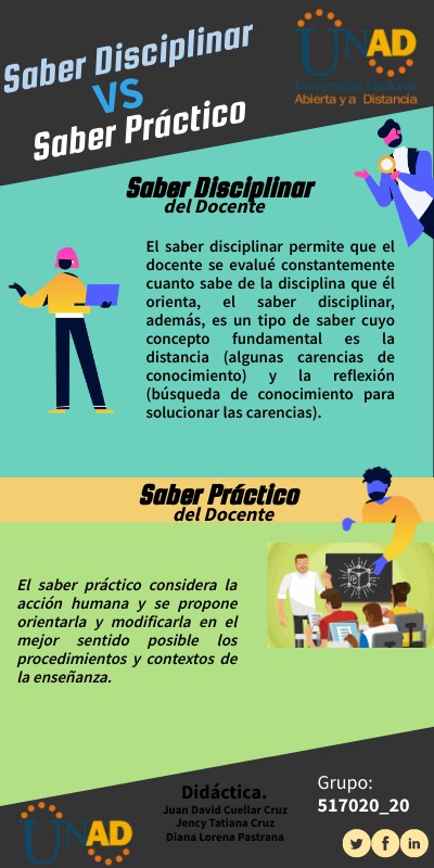 saber disciplinar vs saber práctico