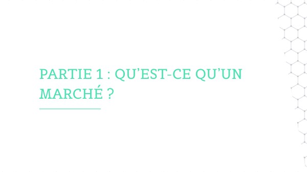 qu'est ce qu'un marché | Genially