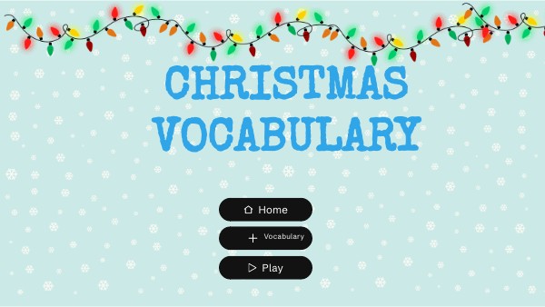 christmas vocabulary