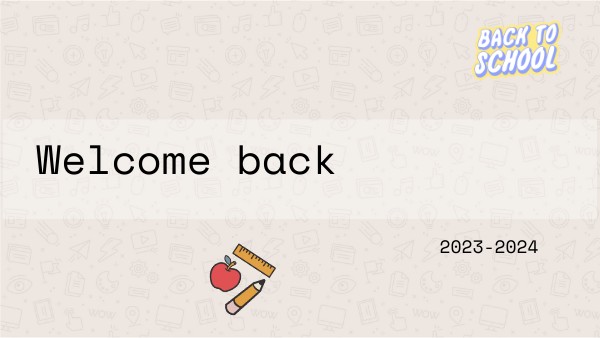 4e-Chapter 1 Welcome back! | Genially