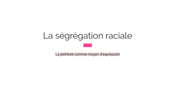 Ségrégation