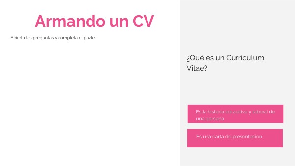 Armando Un CV | Genially