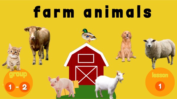 Gr 1-2 Topic Farm animals lesson 1 | Genially