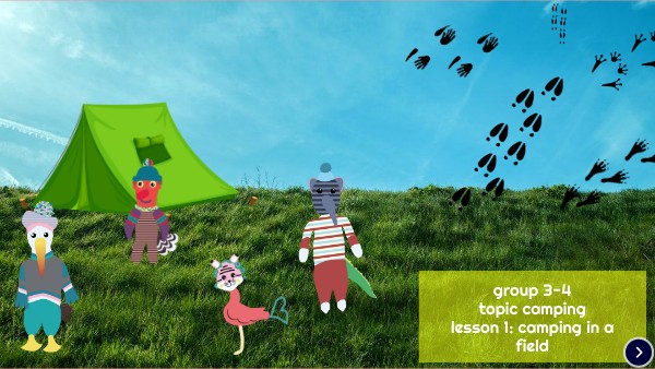 Hobbit - Group 3-4 Topic Camping lesson 1: Footprints