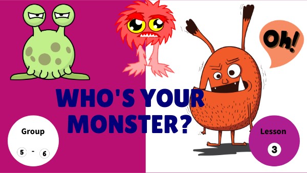 Group 5-6 Monster body parts lesson 3 | Genially