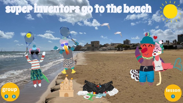 Gr 1-2 Super Inventors Go to the Beach lesson 1 | Genially