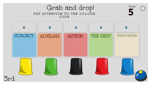 Grab and drop! 4rd sentence formation | Genially