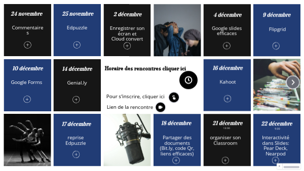 formations techno partage | Genially