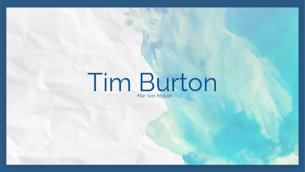 Tim burton | Genially