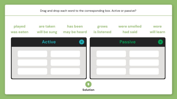 Active or Passive Game