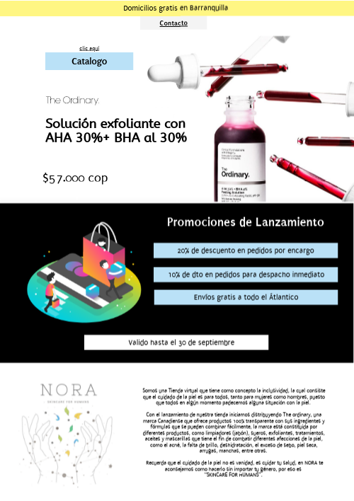 CATALOGO NORA SKINCARE