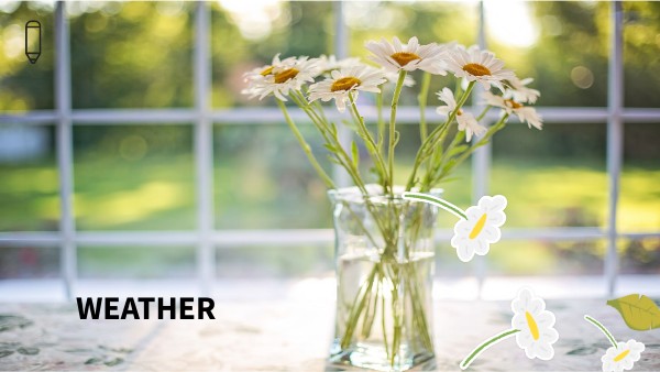 Weather and present tenses