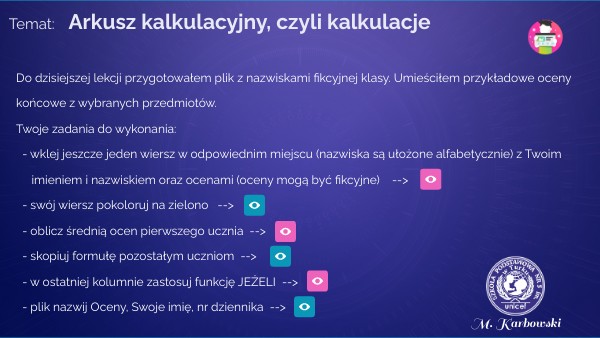 7 kl.średnia i jeżeli | Genially