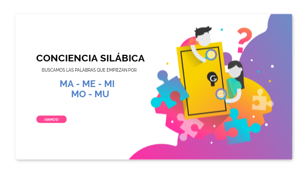 Silaba inicial. Palabras con M | Genially