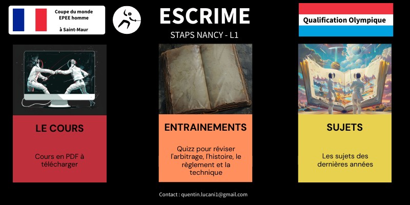 L1 STAPS NANCY ESCRIME