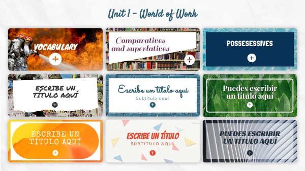 Unit 1. World of work | Genially