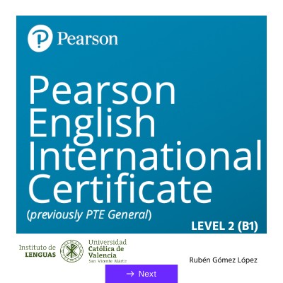 Pearson English International Certificate Level 2 and 3 | Genially