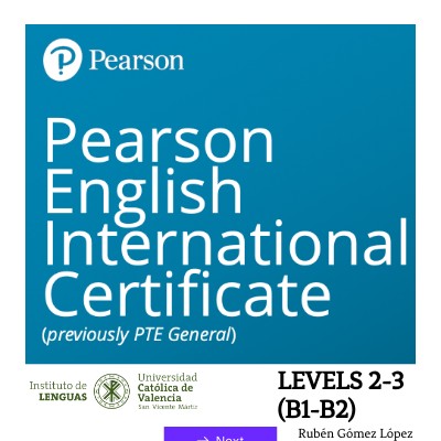 Pearson English International Certificate Levels 2-3 | Genially