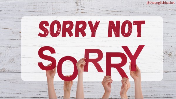 Sorry not sorry