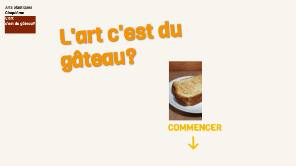 L'art c'est du gâteau?